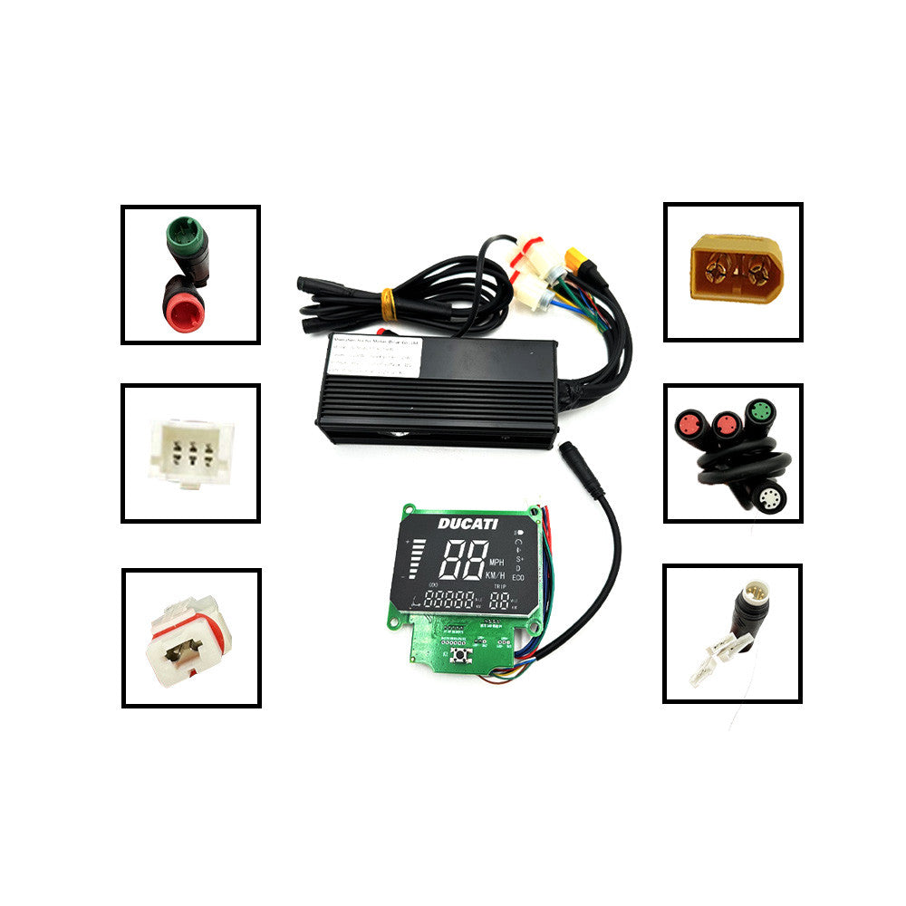 Kit display et controleur Ducati 48V Scrambler E-Cross prise XT90 ...